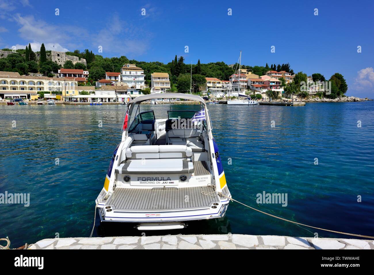 Luxury Speed boat,Kassiopi bay,Kassopaia,Ionian Islands, Corfu ,Greece ...