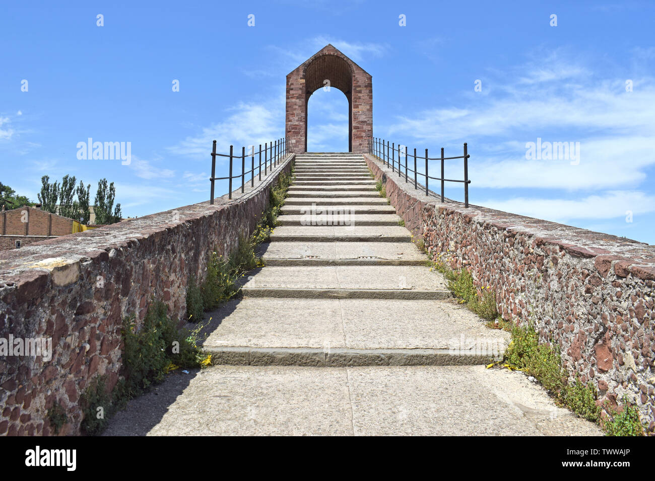 Devil's Bridge over the Llobrega River, Martorell Barcelona Stock Photo ...