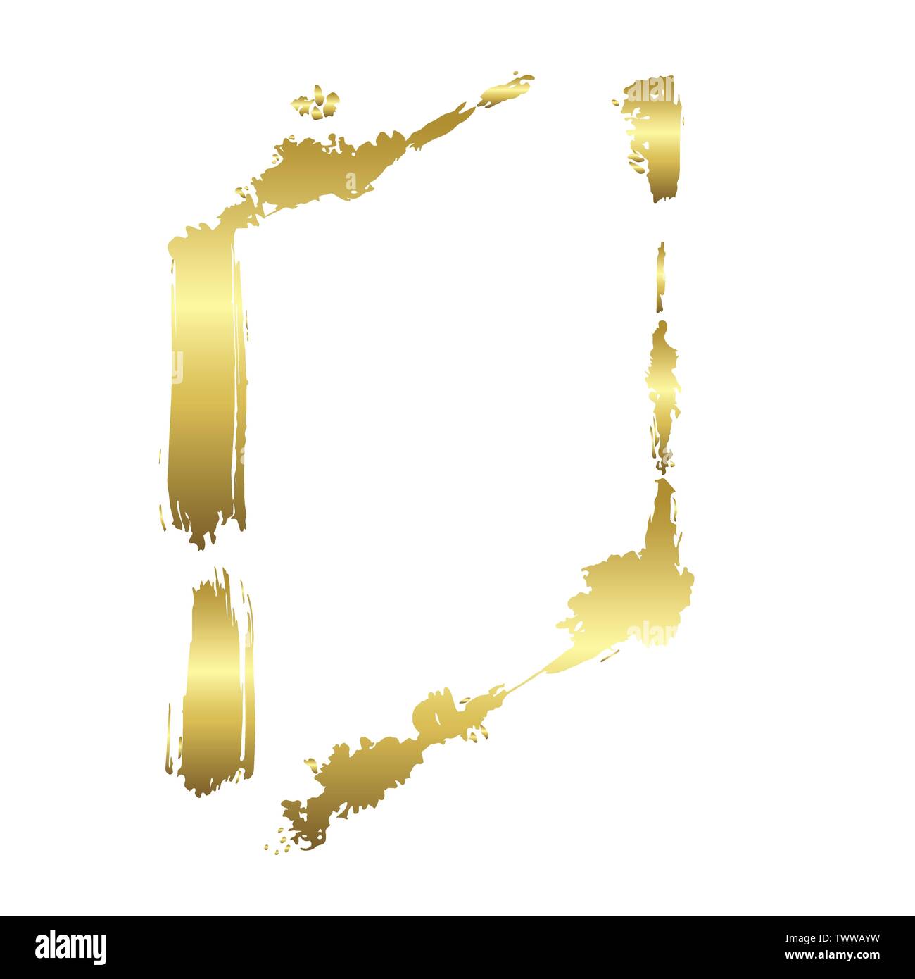 Vector Set of dry brush frames. Hand drawn artistic frames. Grunge ...