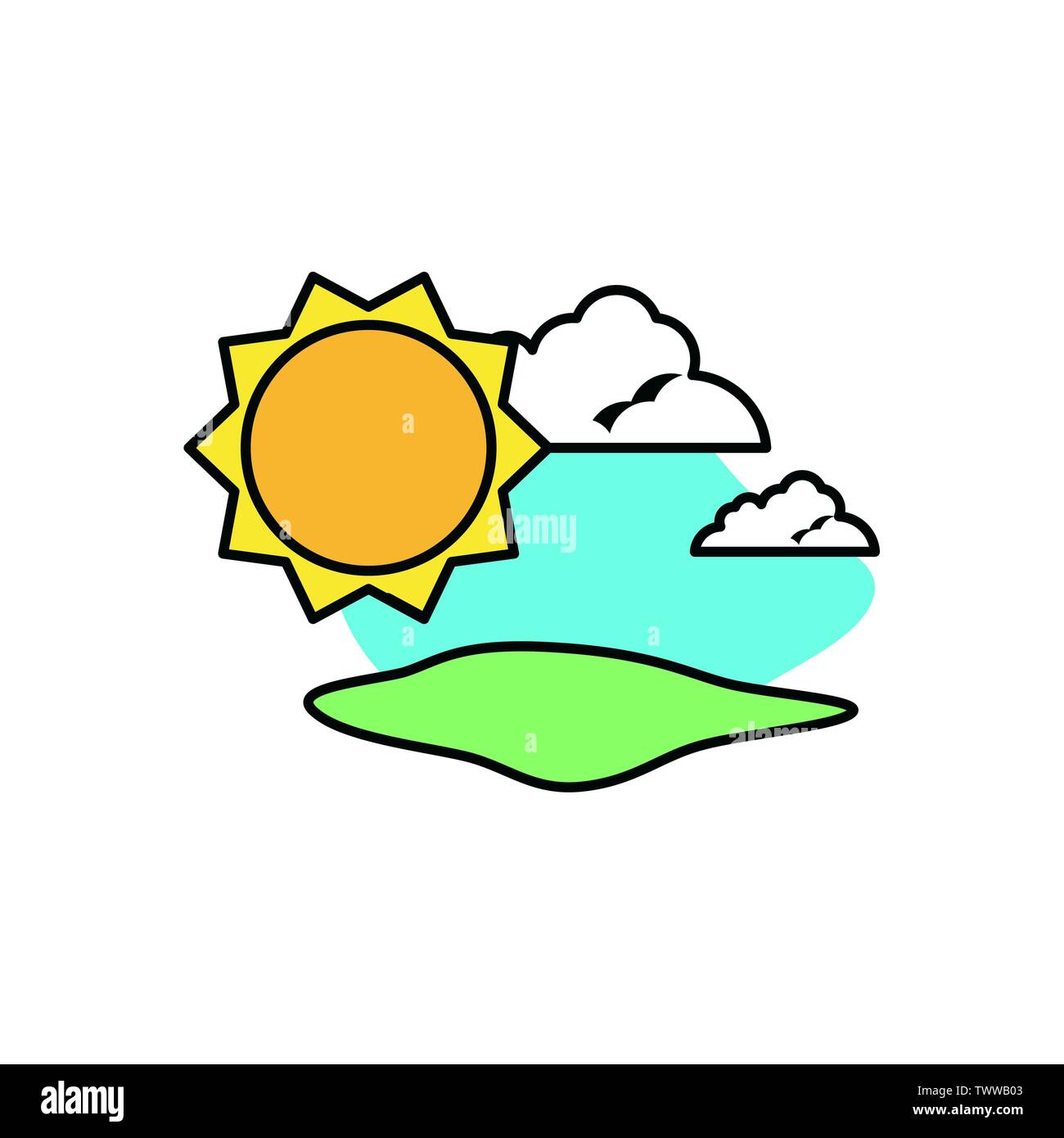 Sun design, Abstract summer nature tropical season holiday and Sunny ...