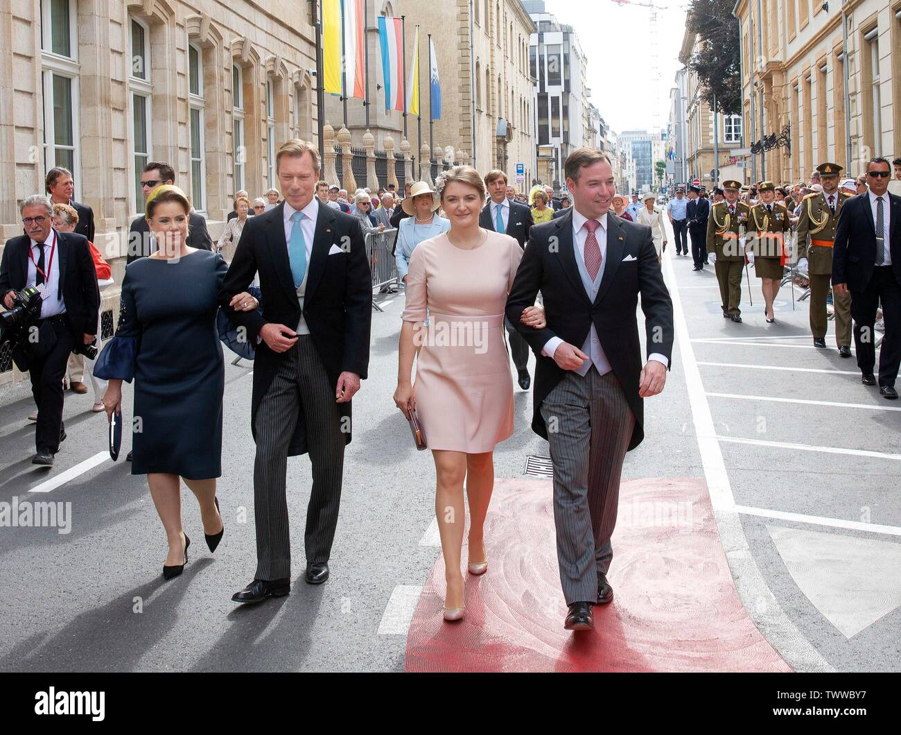 Luxembourg. 23rd June, 2019. Grand Duke Henri, Grand Duchess Maria ...