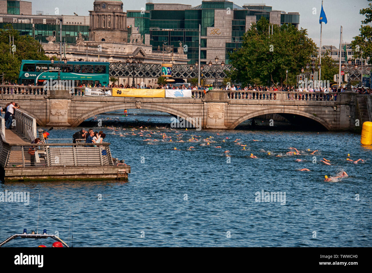 River Liffey swim, Dublin Stock Photo - Alamy