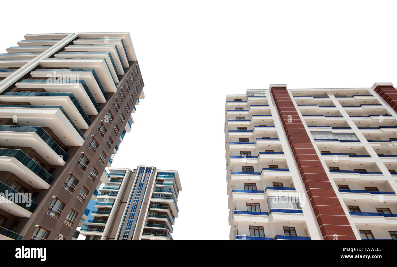 Modern apartment building and balcony Stock Photo - Alamy