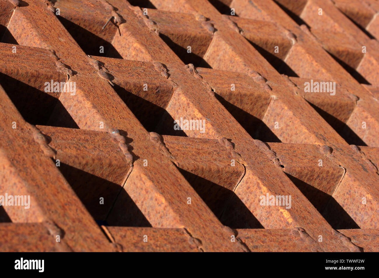 rusty metal grid background Stock Photo - Alamy