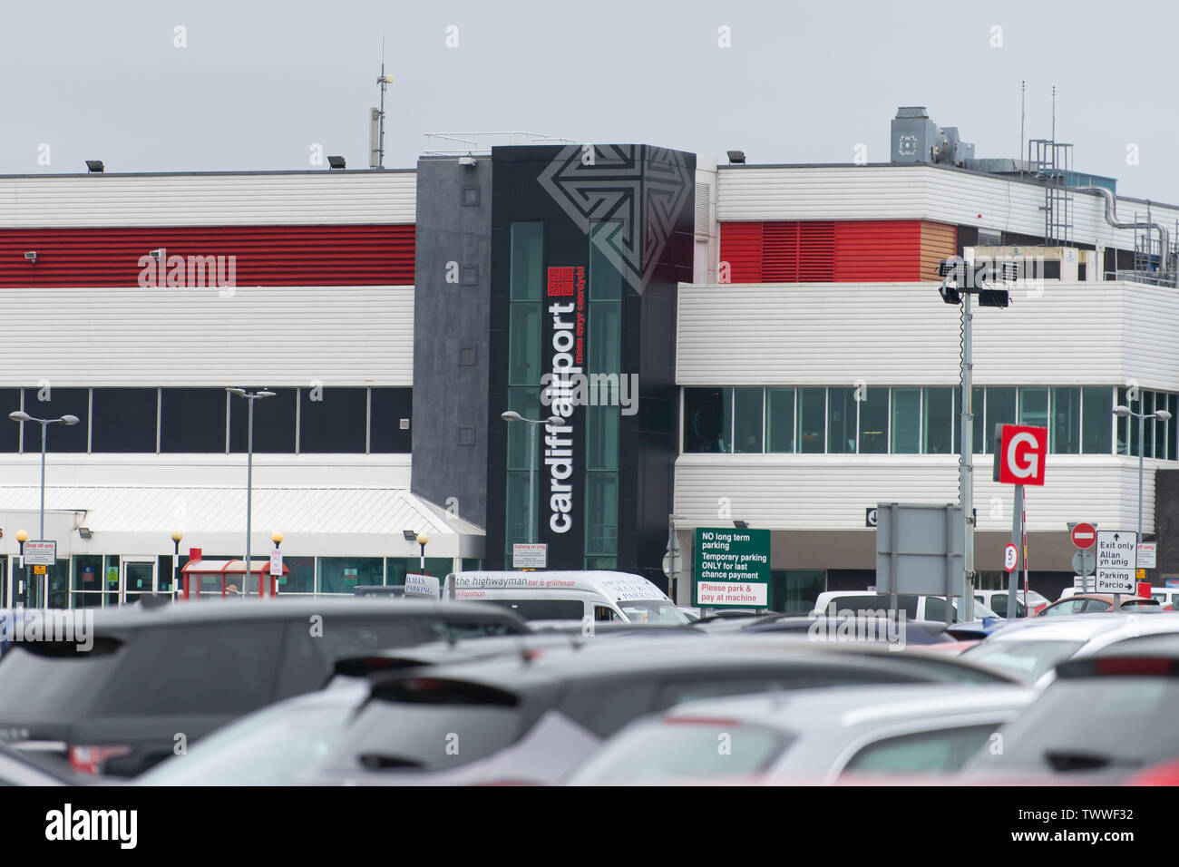 A general view of Cardiff Airport in Cardiff, Wales, UK Stock Photo - Alamy