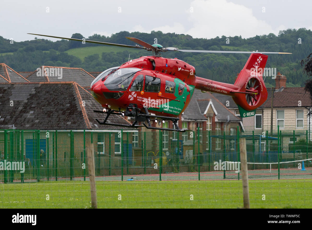 Welsh air ambulance helicopter hi-res stock photography and images - Alamy