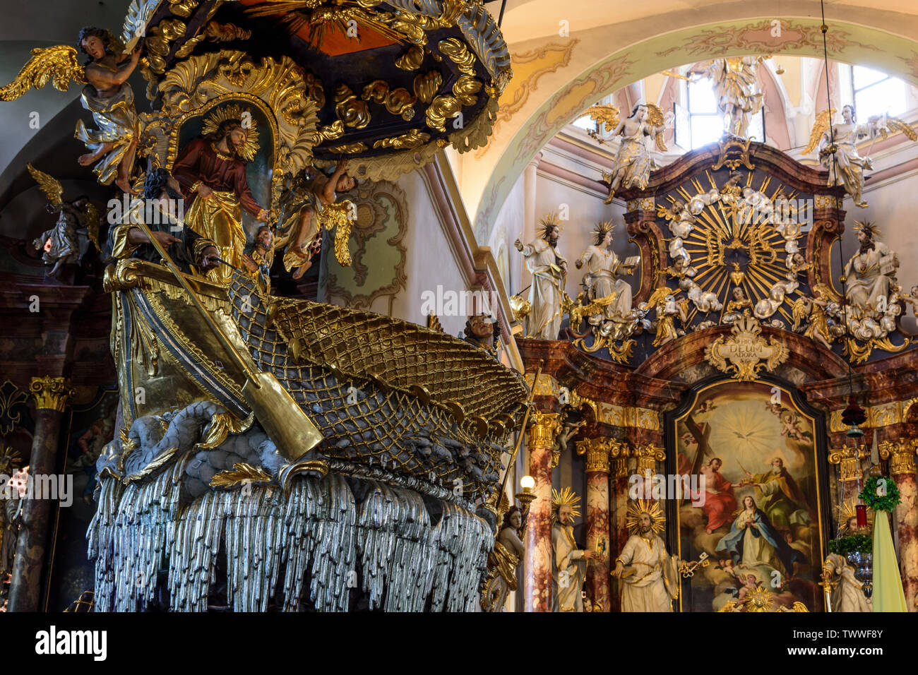 Fischerkanzel fisher pulpit in salzkammergut hi-res stock photography ...