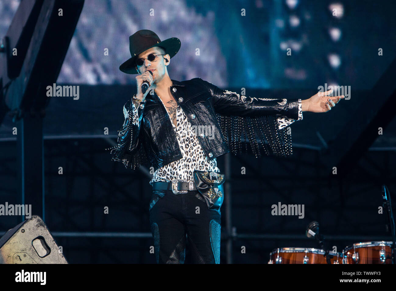 Achille Lauro in concert at Party Like a Deejay - Radio Deejay party at ...