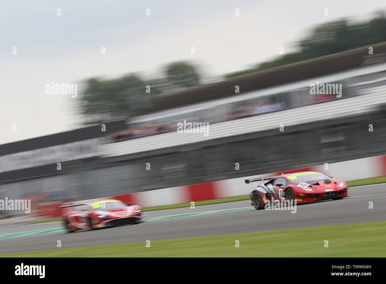 Derby, UK. 23rd June, 2019. WPI Motorsport Lamborghini Huracan GT3 EVO ...