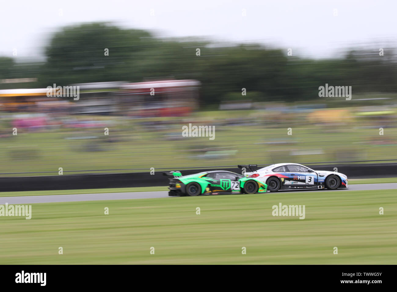 Derby, UK. 23rd June, 2019. Century Motorsport BMW M6 GT3 with drivers ...