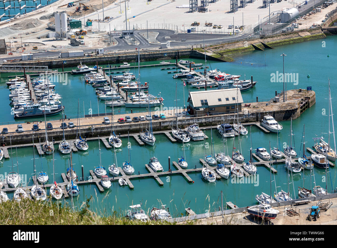 Dover Marina and Cruise Terminal Stock Photo - Alamy