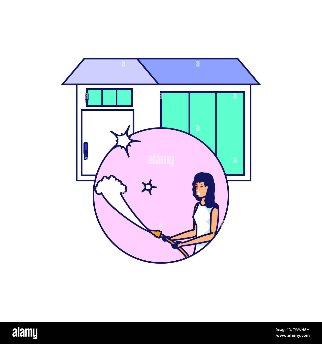 Cleaning bucket design, Object home work hygiene equipment domestic and ...