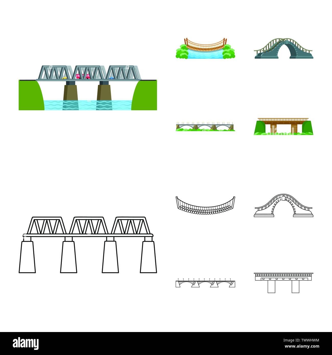 Vector Illustration Of Connection And Design Logo Collection Of Connection And Side Stock