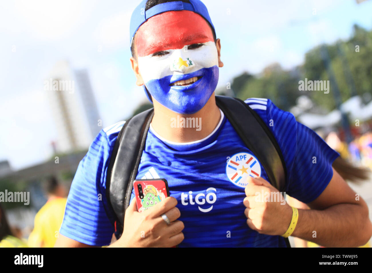 Paraguay fans copa america hi-res stock photography and images - Alamy