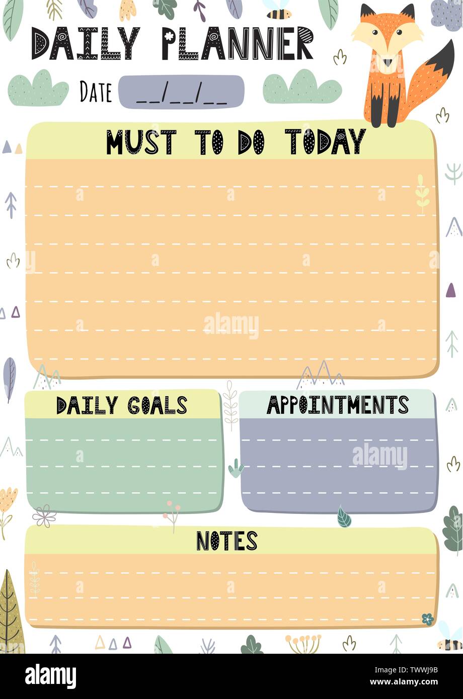 Daily appointments Stock Vector Images - Alamy