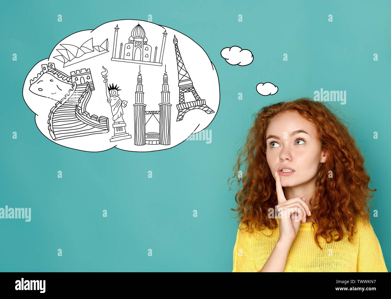 Thinking of vacation concept Stock Photo - Alamy