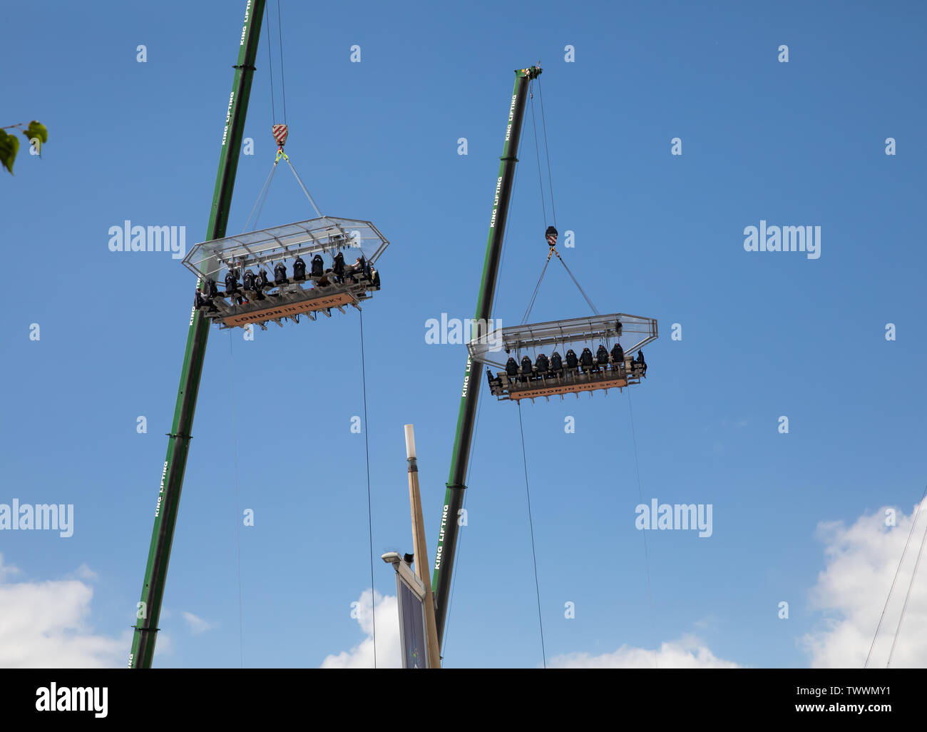 London in the sky is a unique restaurant by the o2 River Thames, London ...