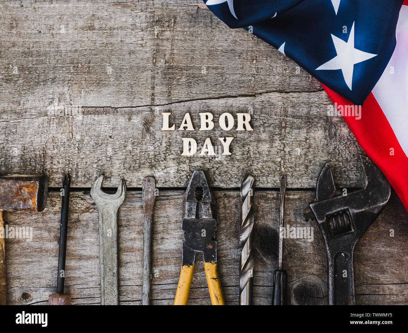 Usa labor day celebration hand hi-res stock photography and images - Alamy