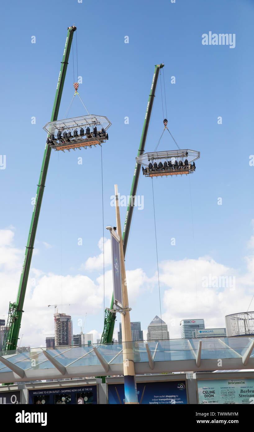 London in the sky is a unique restaurant by the o2 River Thames, London ...