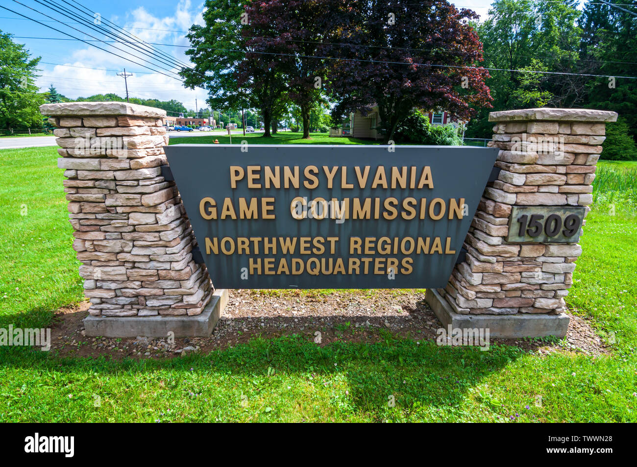 Pennsylvania Game Commission Northwest Regional Headquarters sign on ...