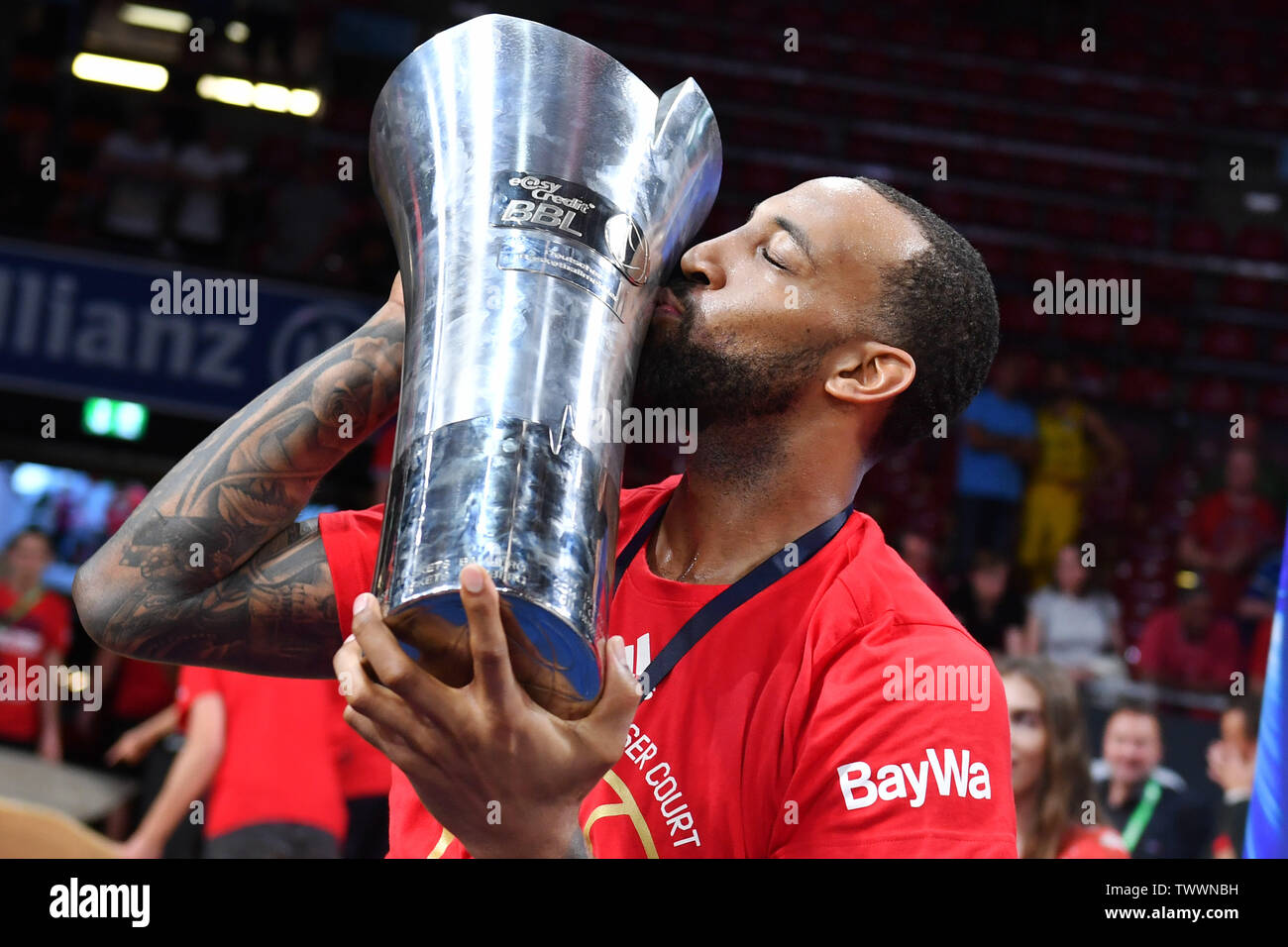 Munich, Deutschland. 23rd June, 2019. Derrick WILLIAMS (FCB), kuest the ...