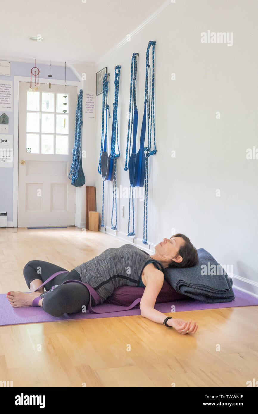 Restorative relaxation pose hi-res stock photography and images - Alamy