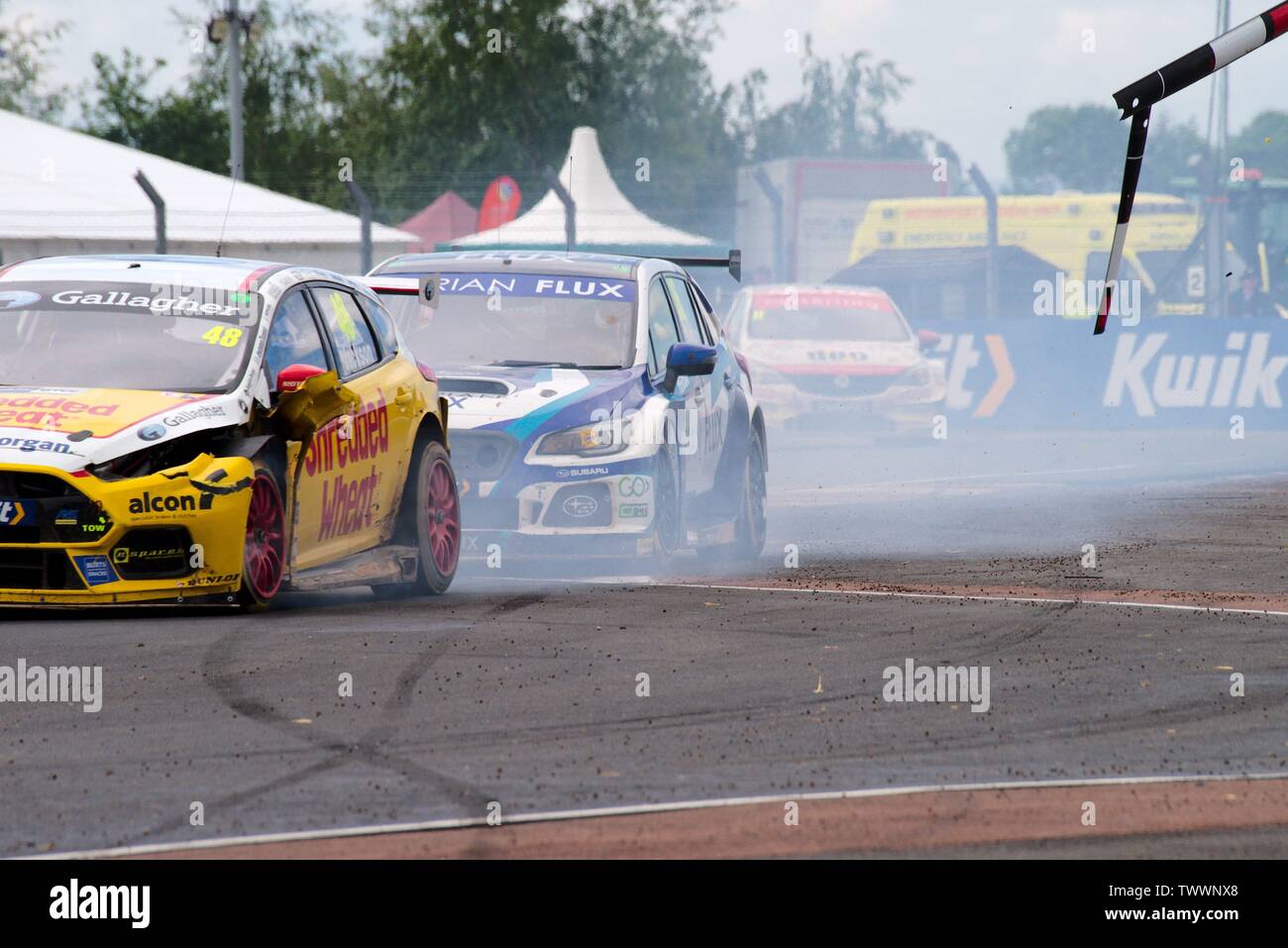 Dalton on Tees, England, 16 June 2019. Ollie Jackson driving a Ford ...