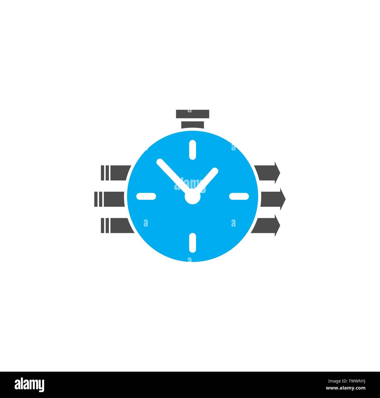 Time management related icon on background for graphic and web design ...