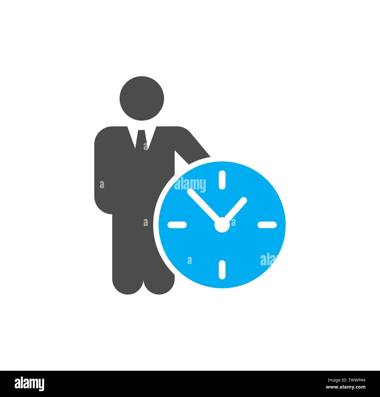 Time management related icon on background for graphic and web design ...