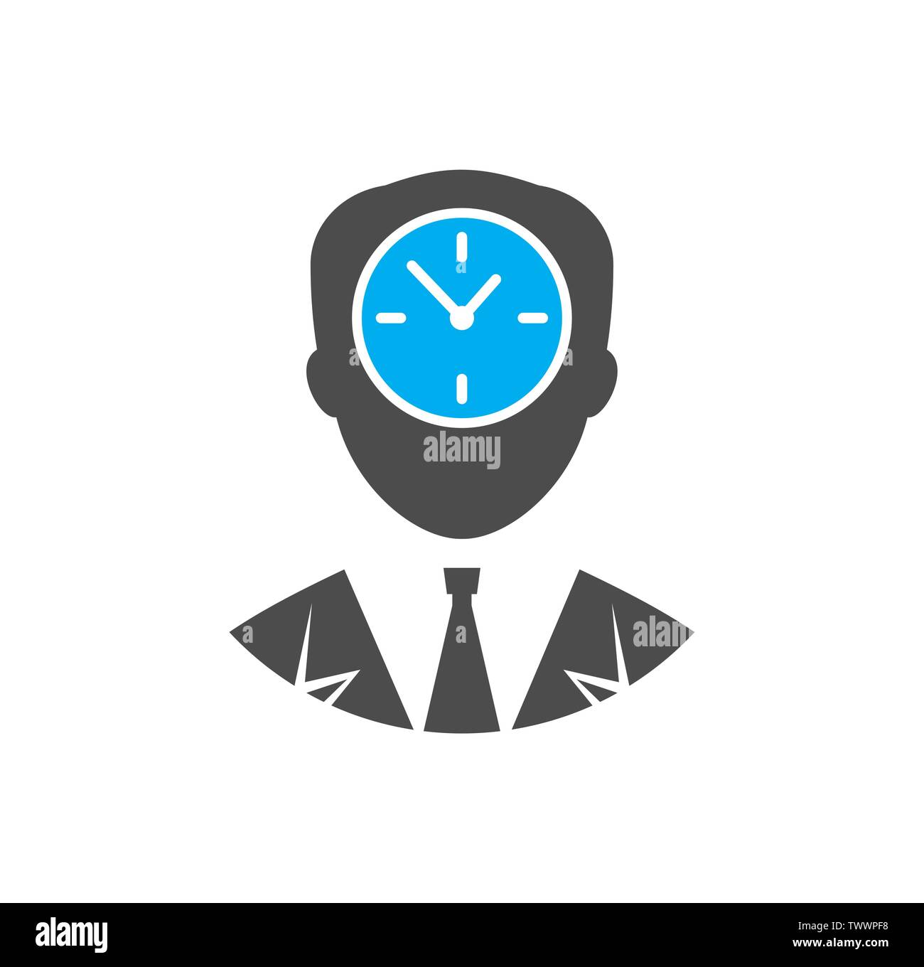 Time management related icon on background for graphic and web design ...