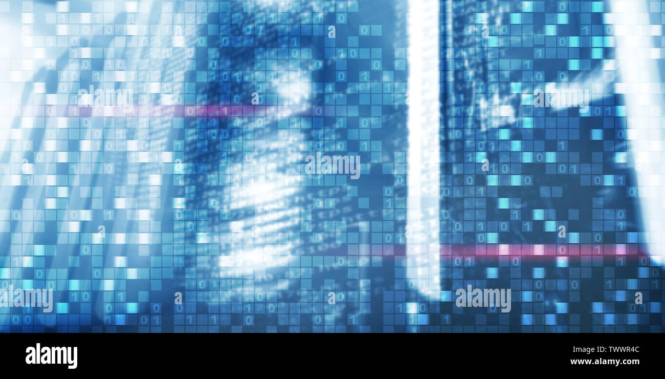 Digital background matrix information technology and internet concept ...