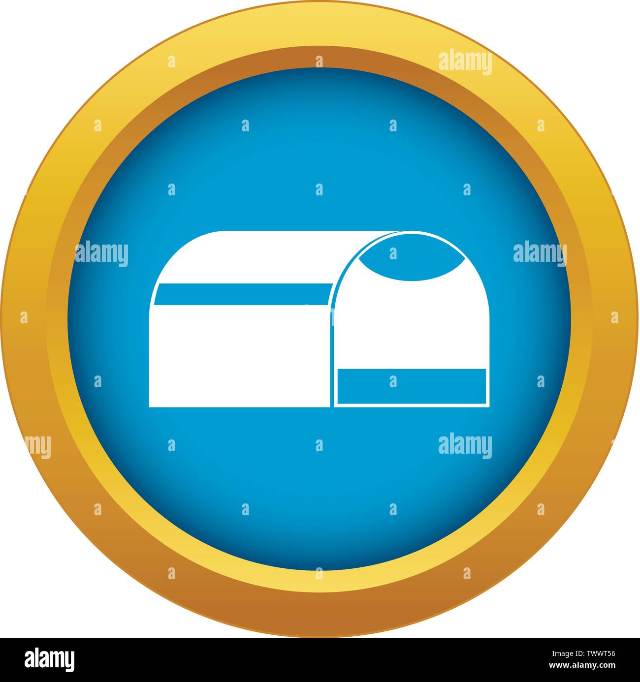 Booth for dog icon blue vector isolated Stock Vector Image & Art - Alamy