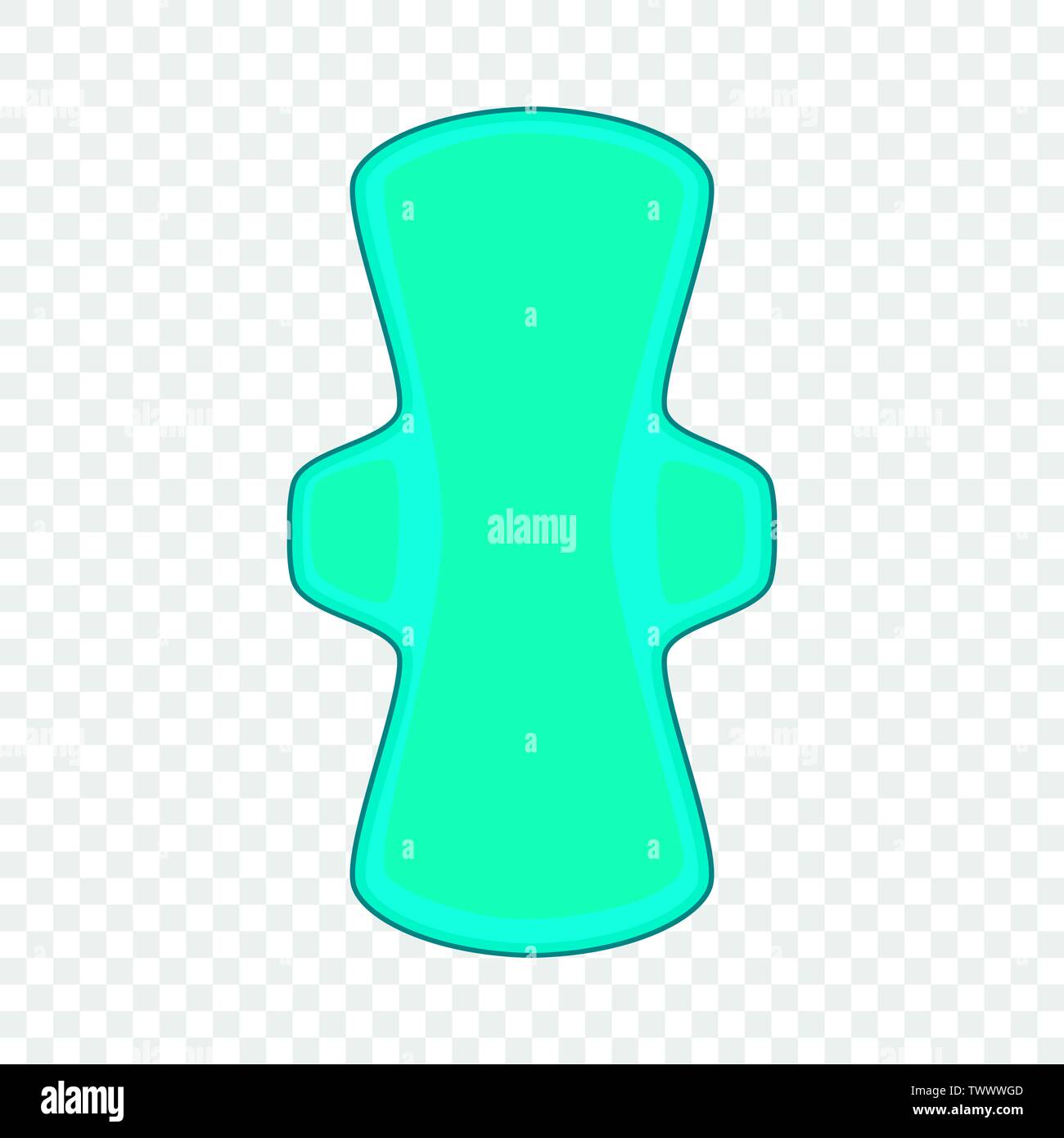 Sanitary pad icon, cartoon style Stock Vector Image & Art - Alamy