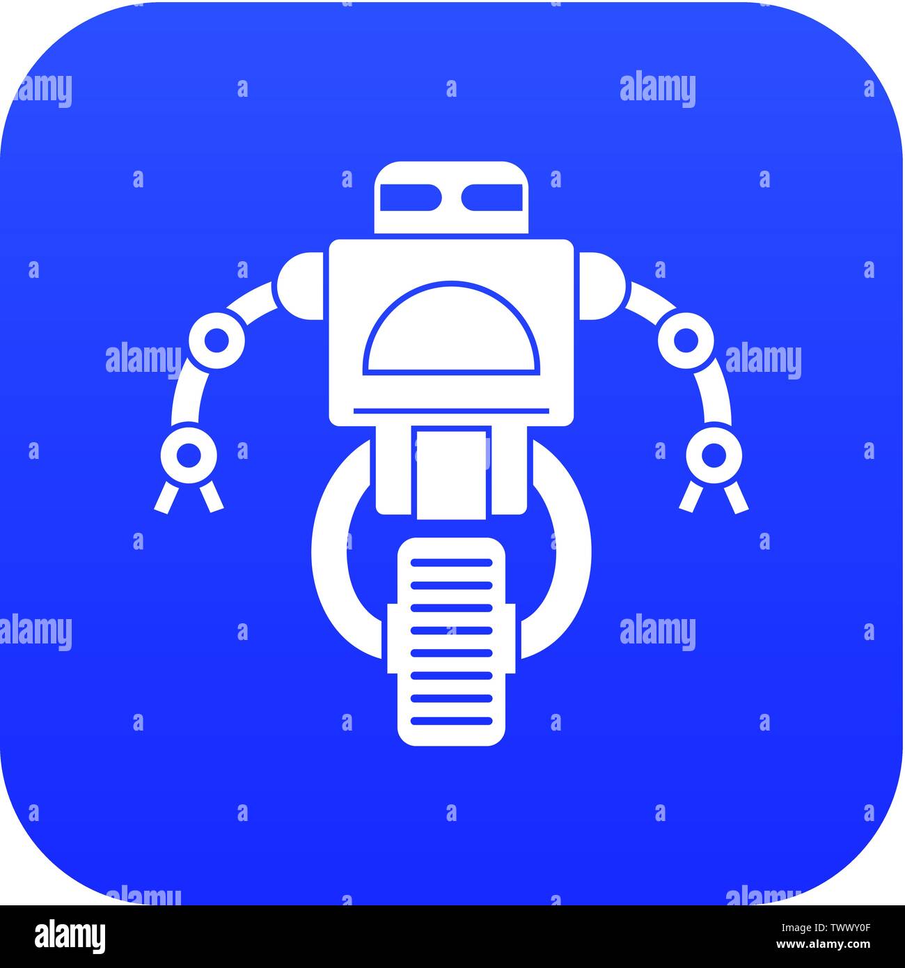 Machine robot icon digital blue Stock Vector Image & Art - Alamy