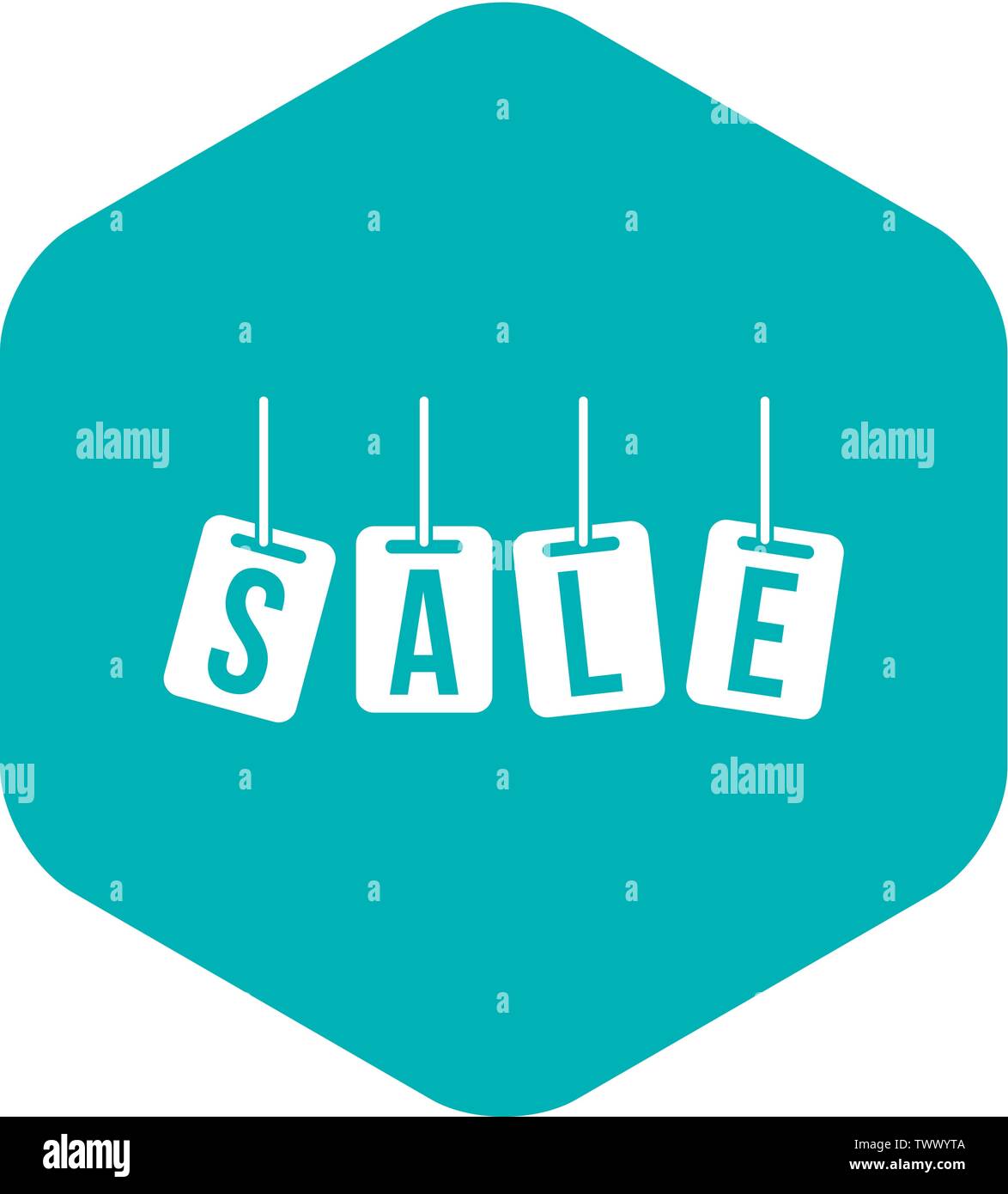 Hanging sales tags icon, simple style Stock Vector Image & Art - Alamy
