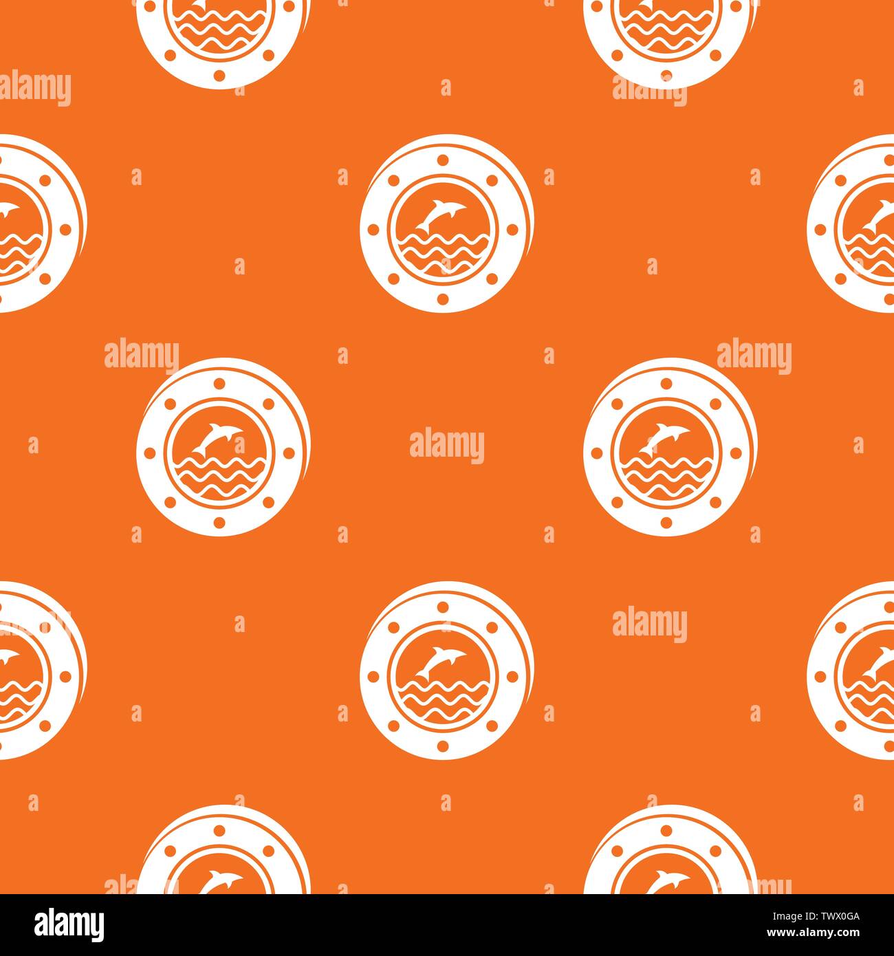 Porthole pattern vector orange Stock Vector Image & Art - Alamy