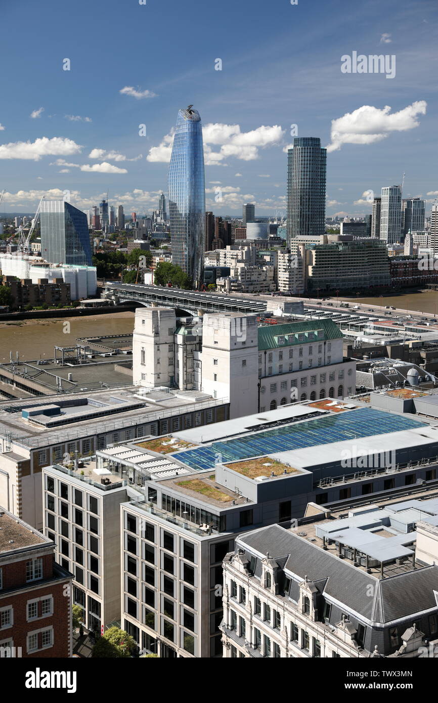 View of London skyline from St. Paul's cathedral Stock Photo - Alamy