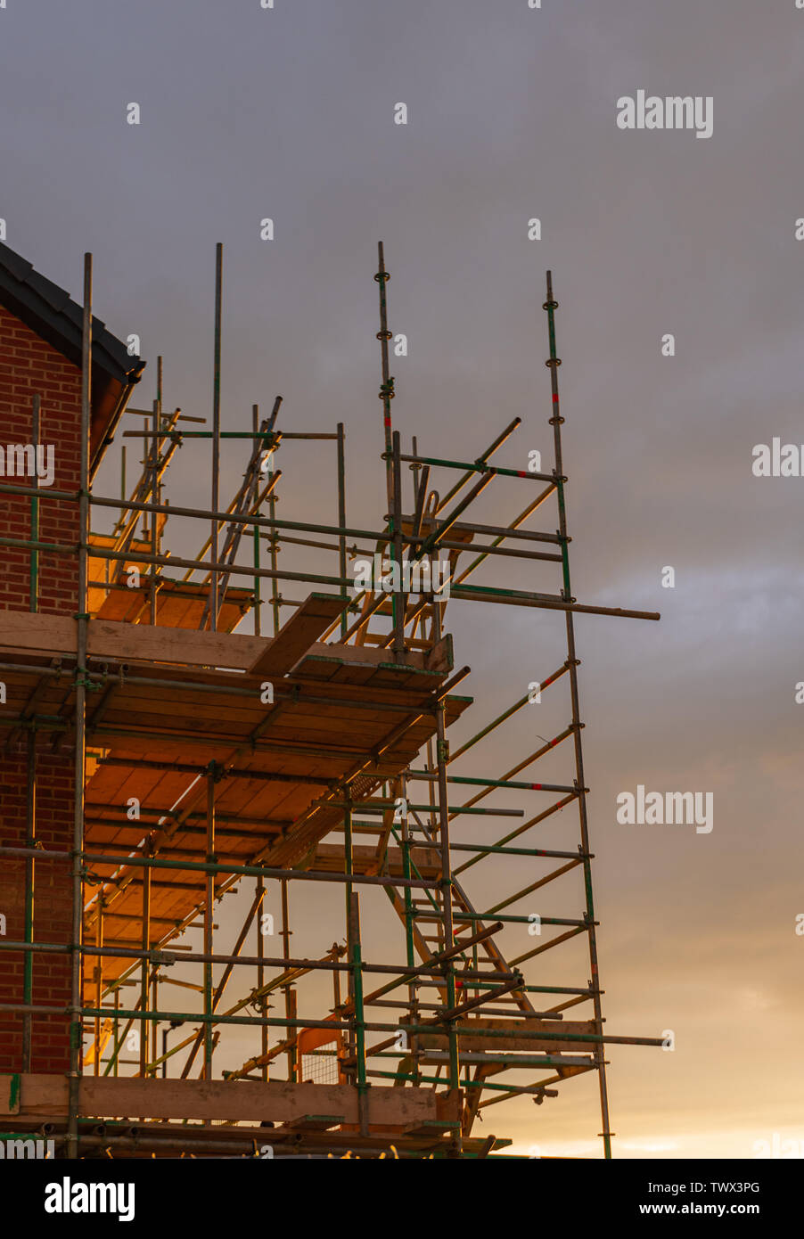 Scaffolding house concept hi-res stock photography and images - Alamy