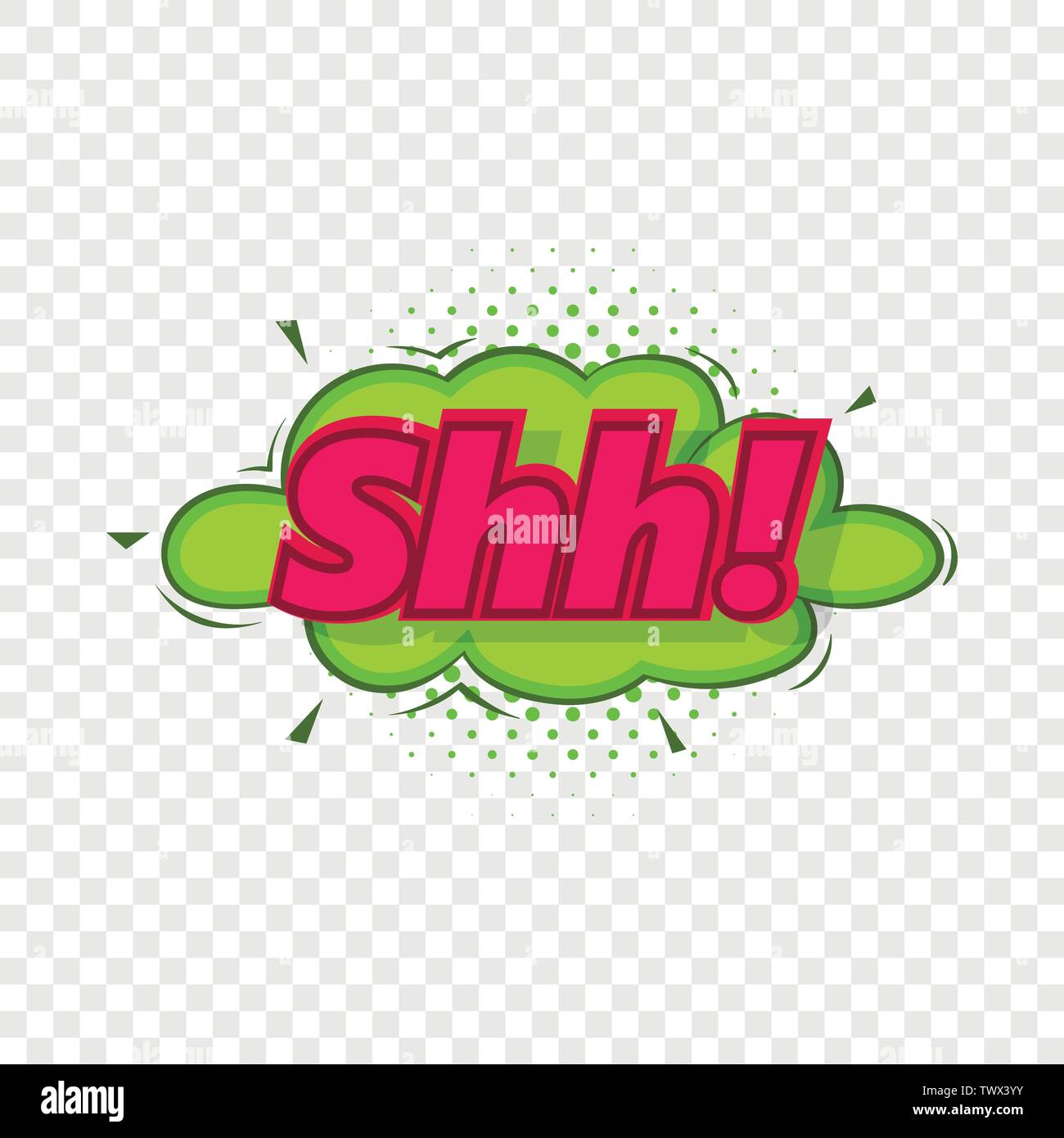 Shh sound effect icon, pop art style Stock Vector Image & Art - Alamy