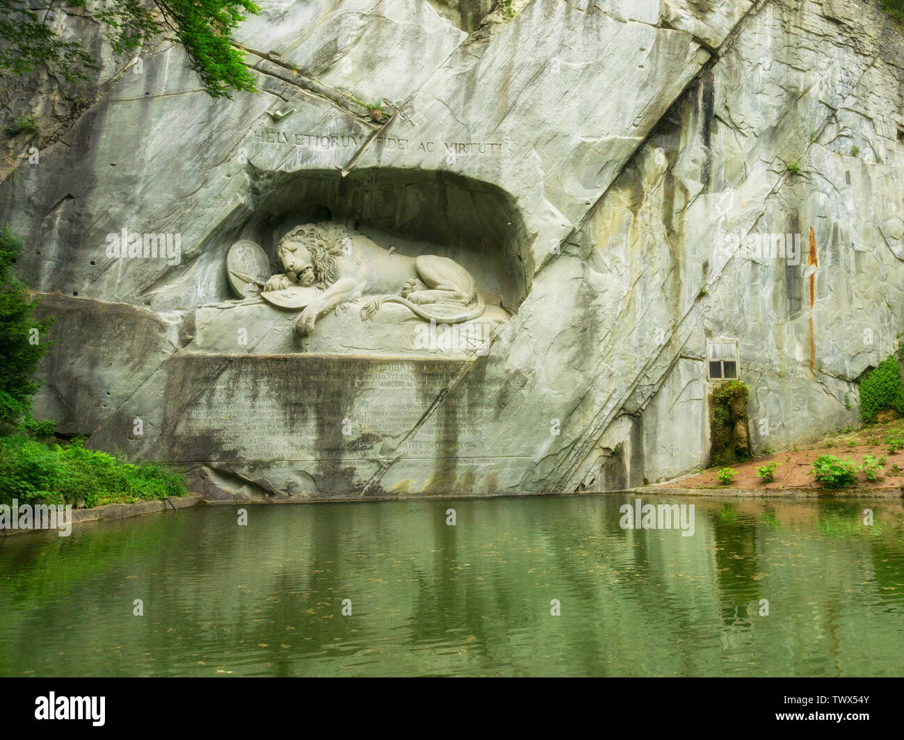 Lion Monument In Lucerne Switzerland Stock Photo Alamy