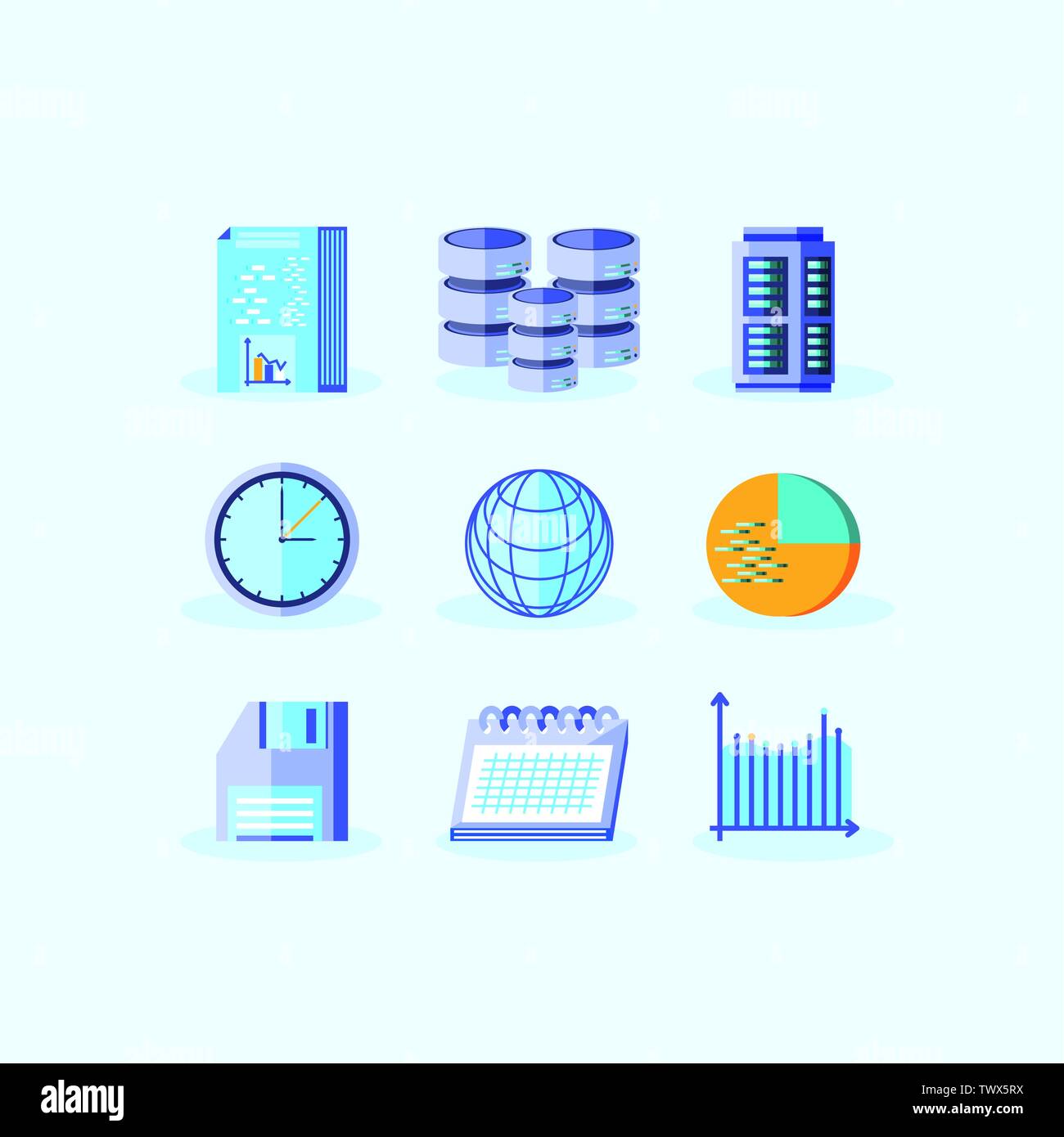 Clock with its base Stock Vector Images - Alamy