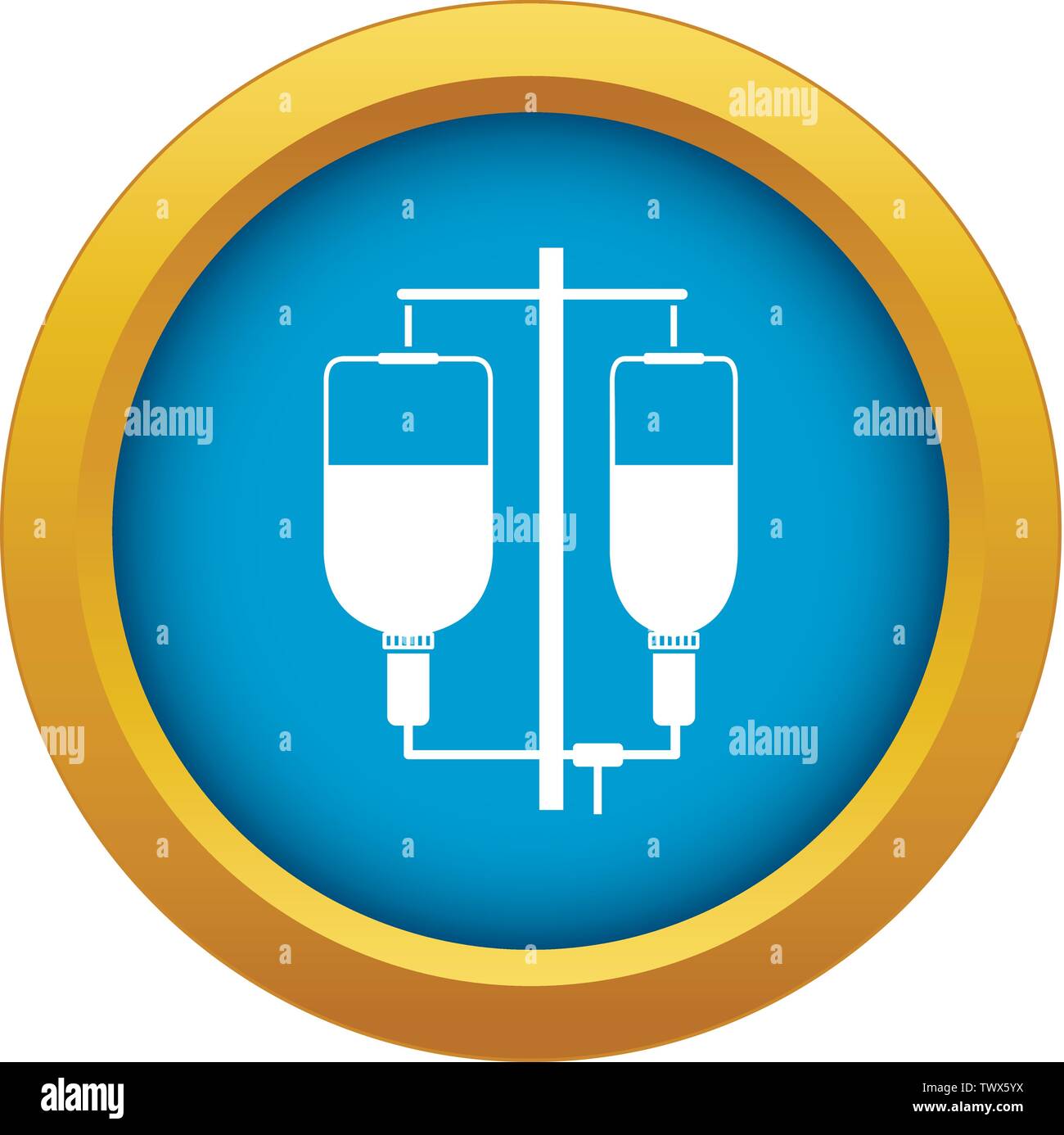 Intravenous infusion icon blue vector isolated Stock Vector Image & Art ...