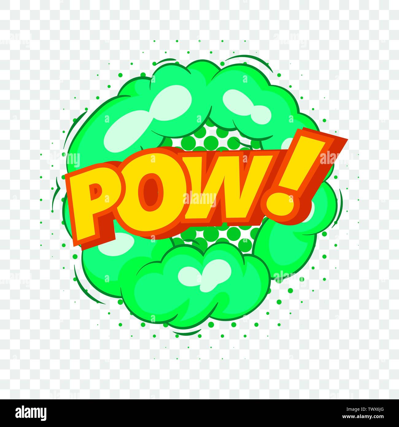 Pow, explosion bubble icon, pop art style Stock Vector Image & Art - Alamy