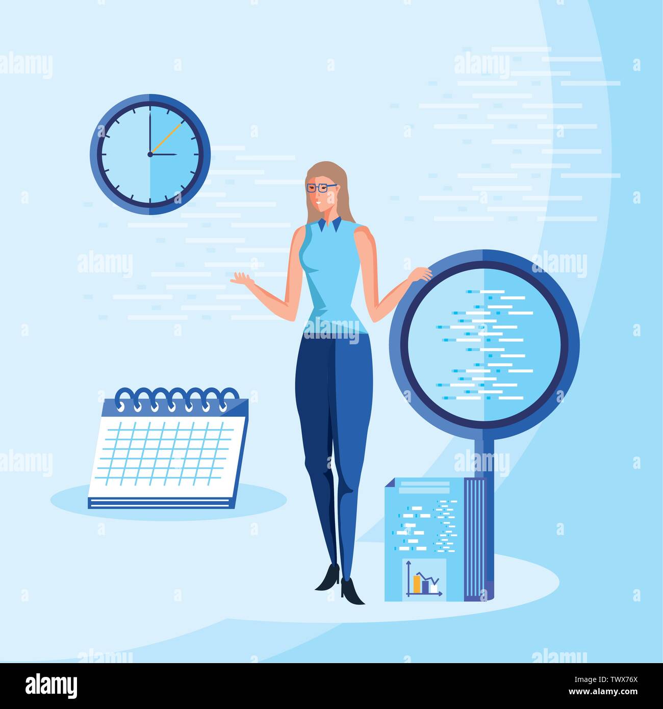 Big data design, Web hosting data center security system and technology theme Vector ...