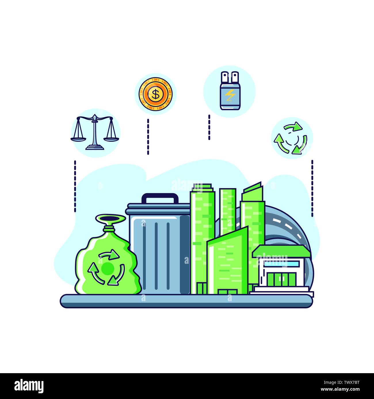 Balance design, Sustainability eco friendly green recycle ecology ...