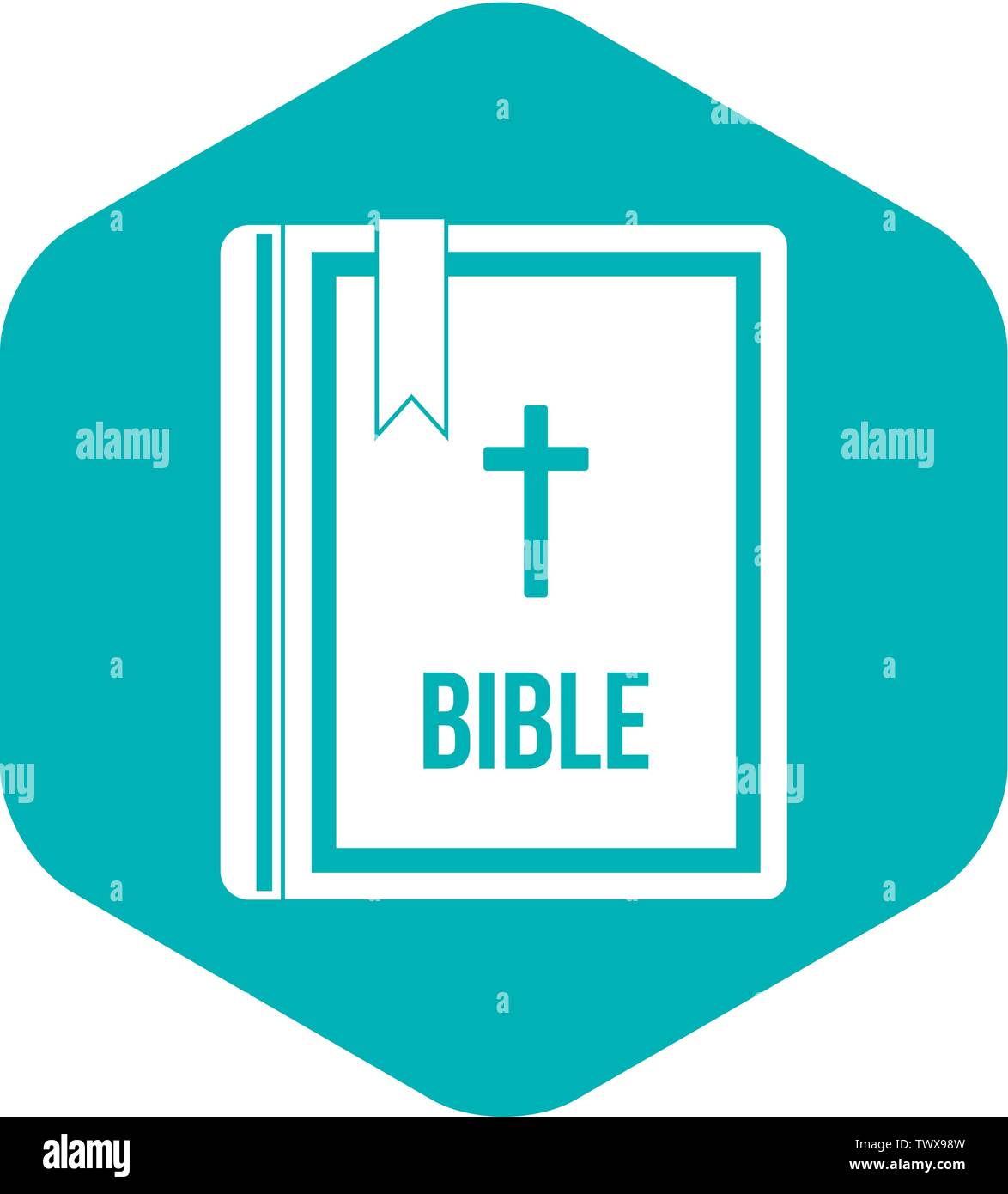 Bible icon in simple style Stock Vector Image & Art - Alamy
