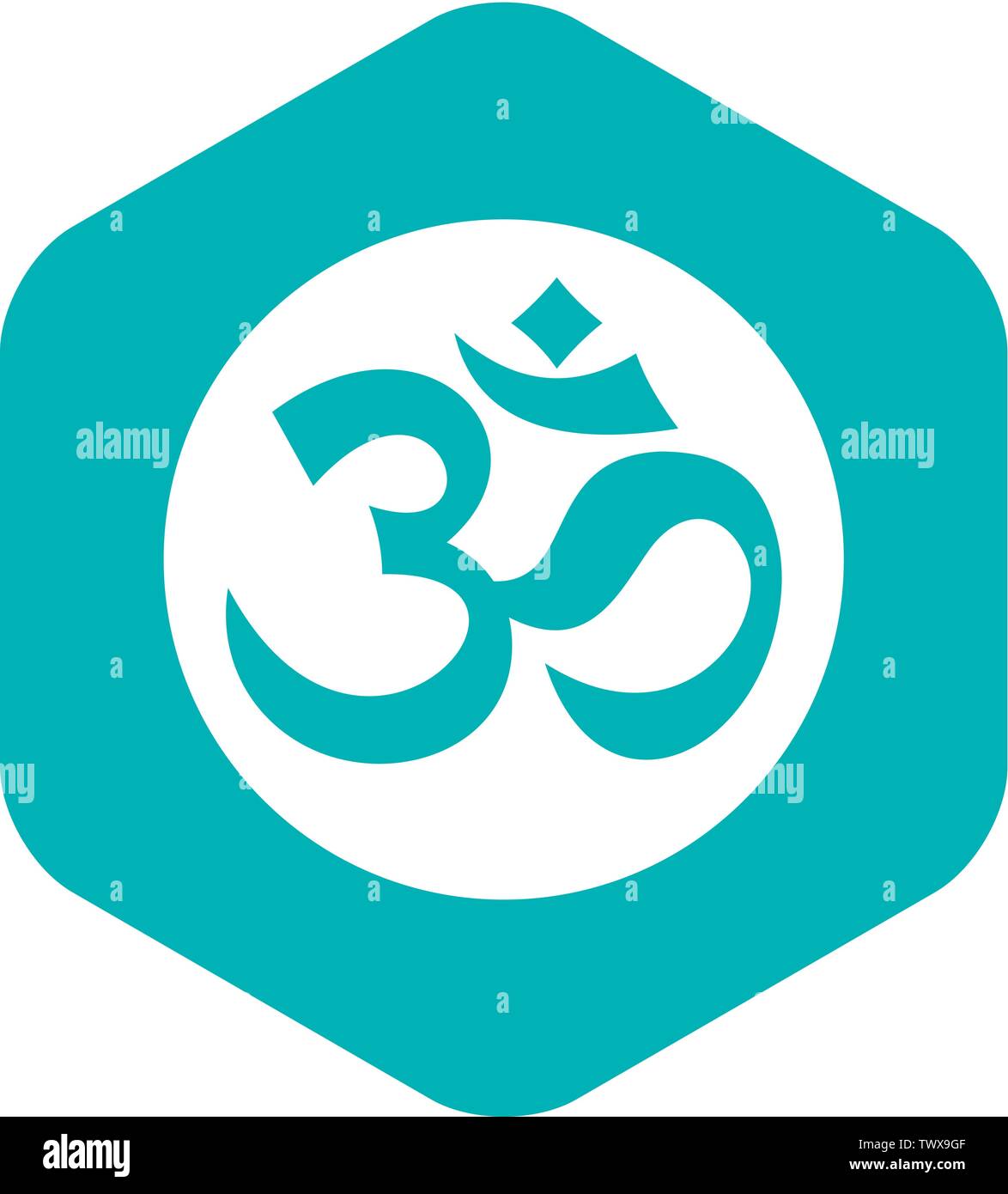 Symbol Aum icon, simple style Stock Vector Image & Art - Alamy
