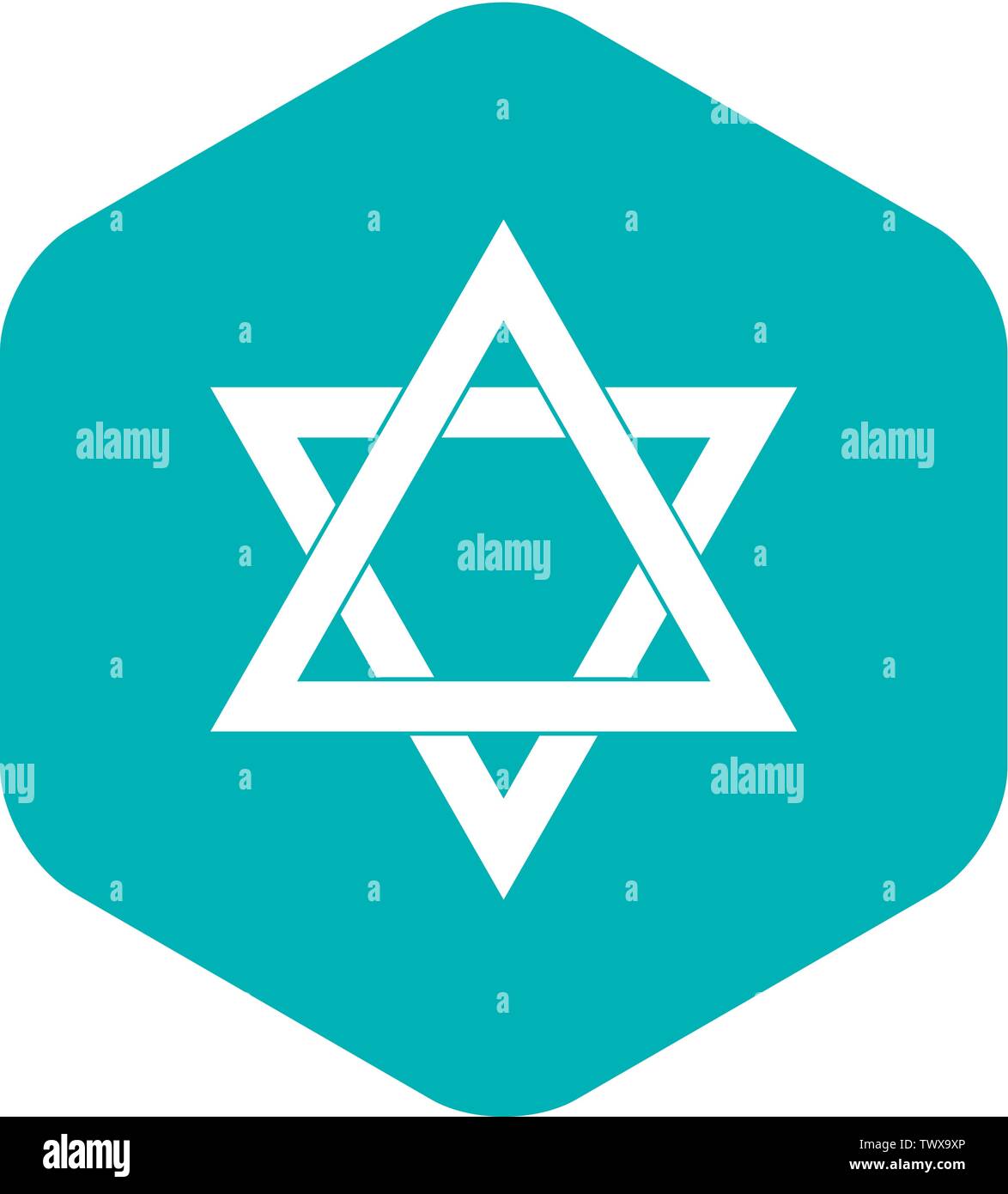 Star of David icon, simple style Stock Vector Image & Art - Alamy