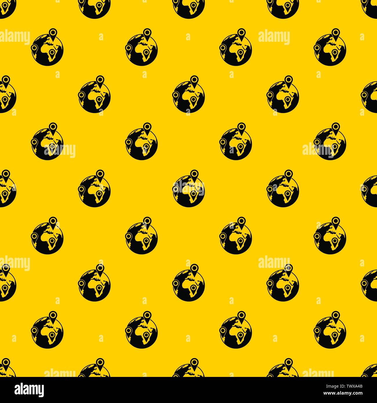 Globe of network pattern vector Stock Vector Image & Art - Alamy