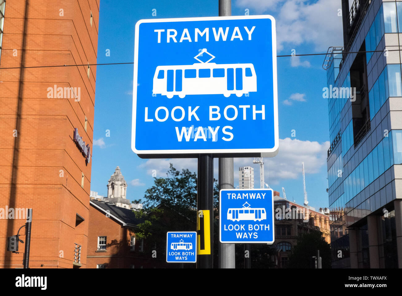 Transport for greater manchester signage hi-res stock photography and ...